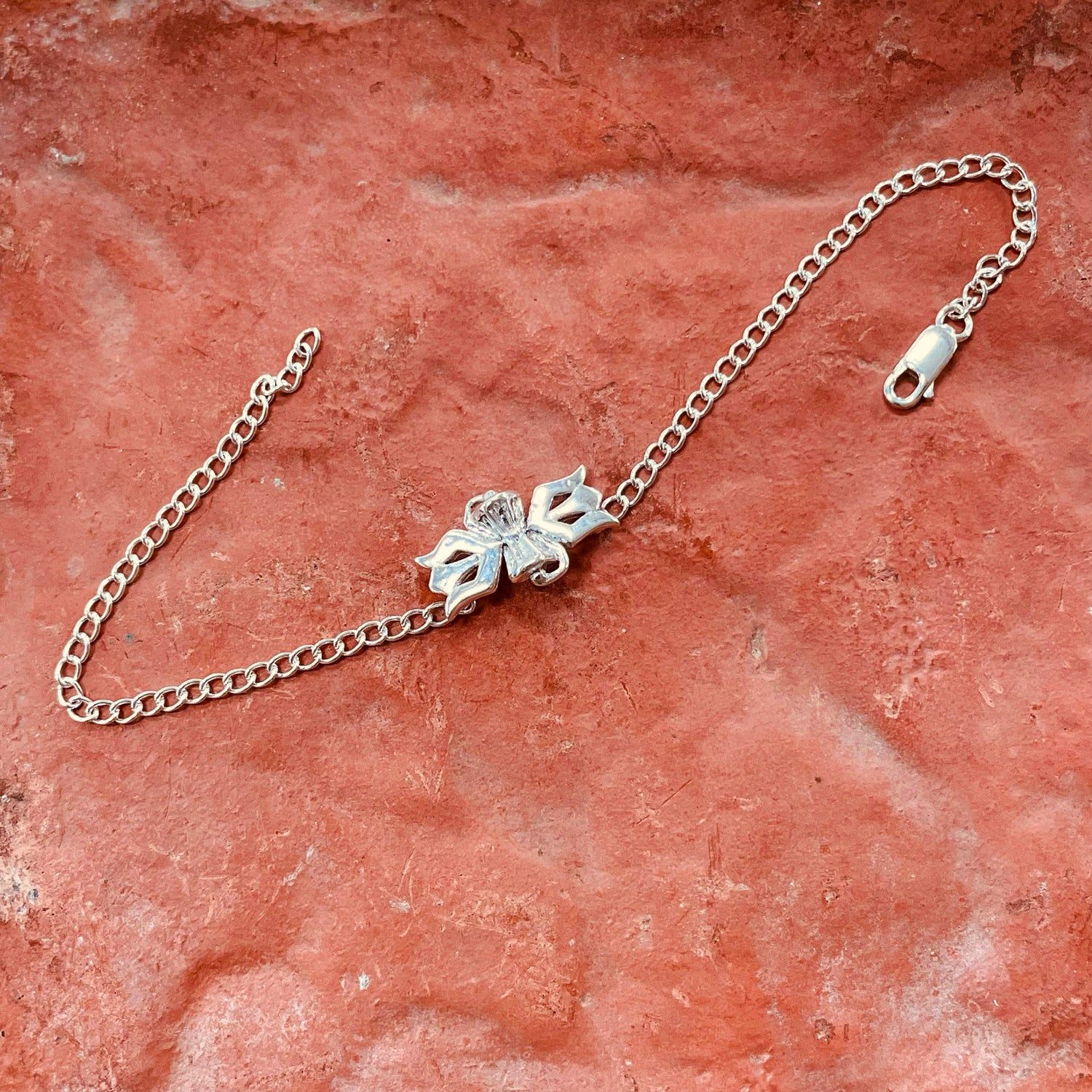 trueBrowns Men 925 Sterling Silver Lord Shiva Trishul Silver Chain Bra